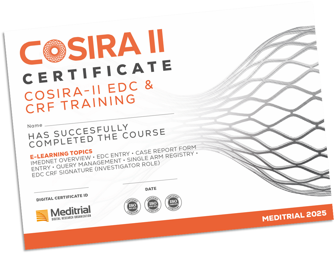 Course: Shockwave COSIRA II - EDC and CRF Training